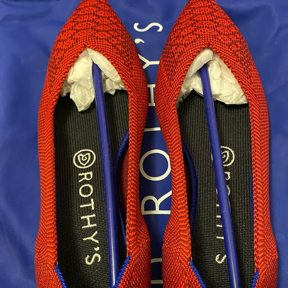 Rothy's | Shoes | New Rothys Red Washable Slip On Flats W Dust Bag 65m ...